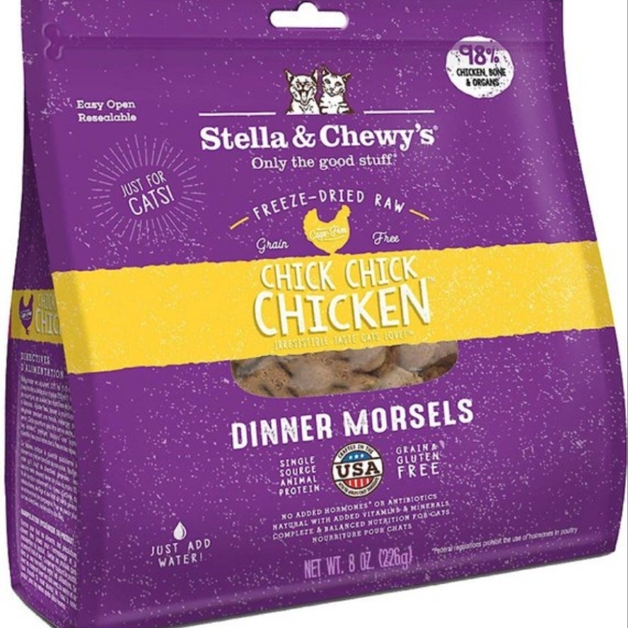 Stella & Chewy’s CHICK CHICK CHICKEN MORSELS Cat 18oz | Bruce's Empty Bowl